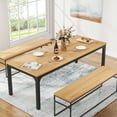Tribesigns Dining Table for 6-8 Person, 78 inch Long Rectangular ...