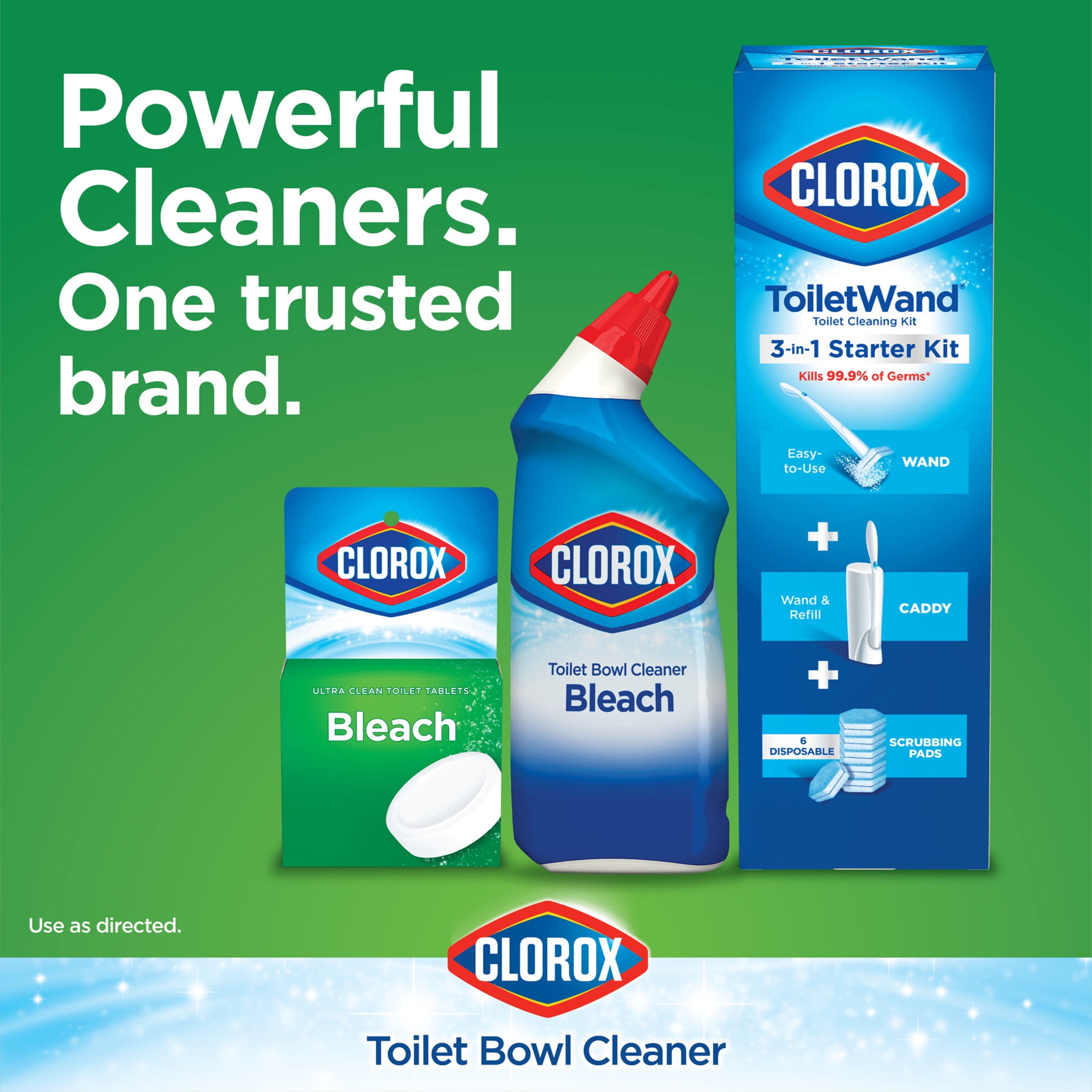 Clorox Bleach Automatic Toilet Bowl Cleaner Tablets 4 Pack Walmart