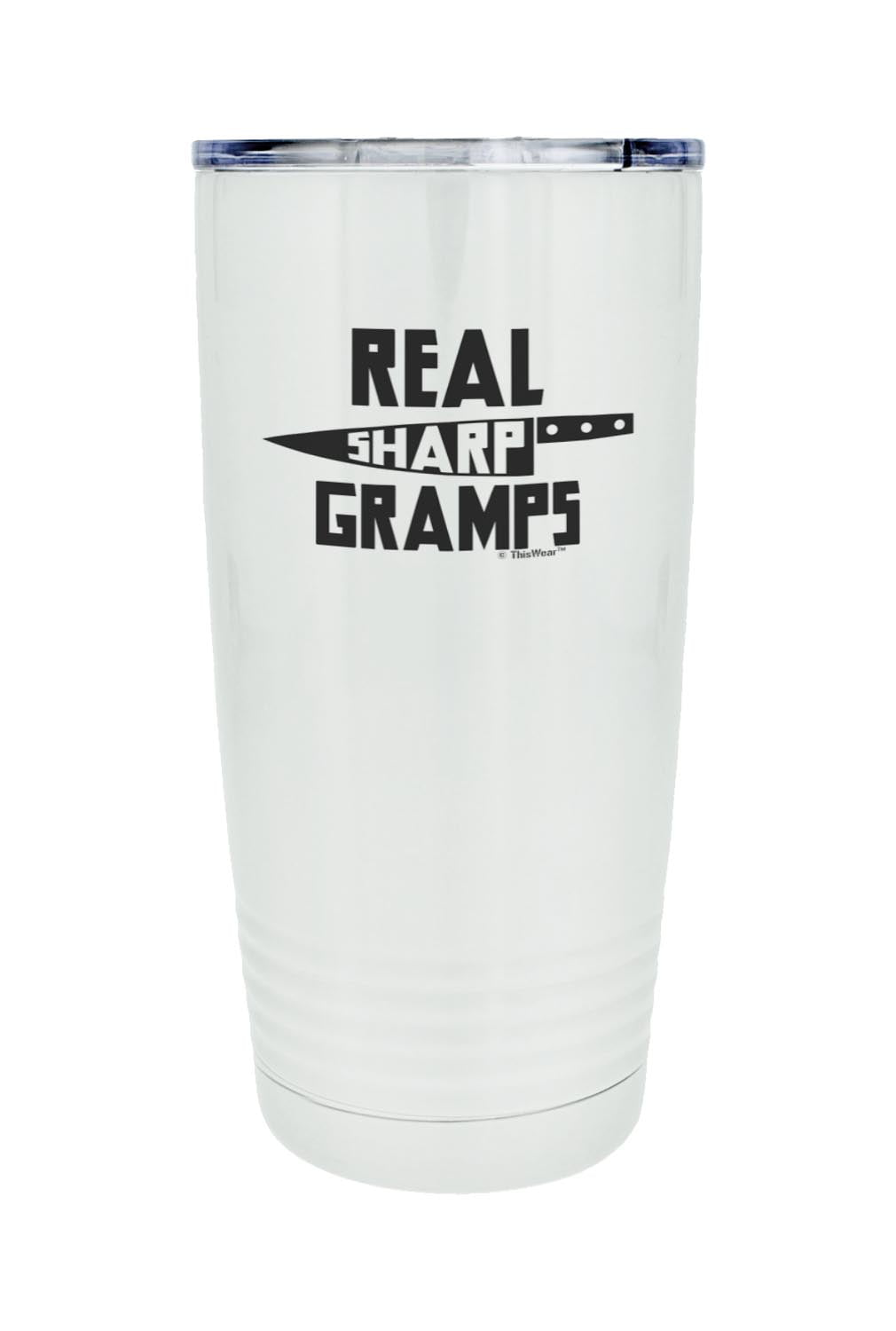 ThisWear Fathers Day Mug for Gramps Real Sharp Gramps Knife Pun 20oz ...