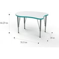 Tot Mate Versa Kid's Desk Adjustable Height Table, School Desk, Maple ...