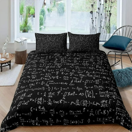 Math Equation Duvet Cover Set,Science Bedding Set Mathematics Formula ...