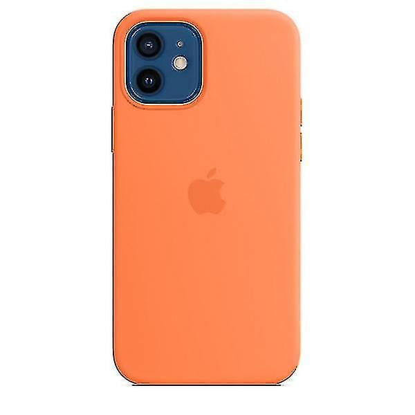 Apple Iphone 12/12pro Genuine Silicone Case With Magnetic...-Kumquat ...