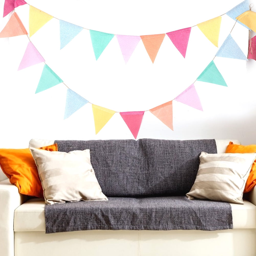 Banderines coloridos banderines de bandera coloridos de doble cara ...