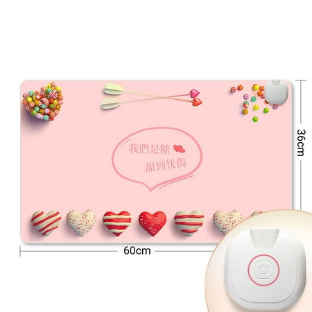 Toyella Intelligent Heated Mat Electric Heating Pad Carpet Office ...