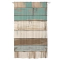 American Pastoral Stripes Sheer Curtains 96 Inch Long 1 Panel Vintage ...