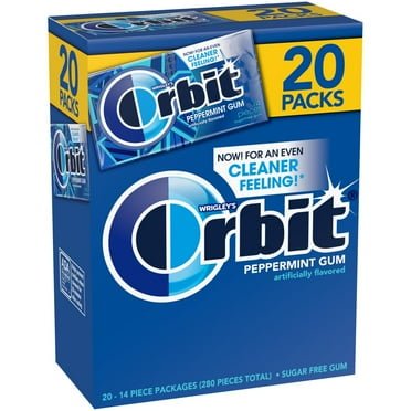 MRS21486 - Orbit Peppermint Sugarfree Gum - 12 Packs - Walmart.com