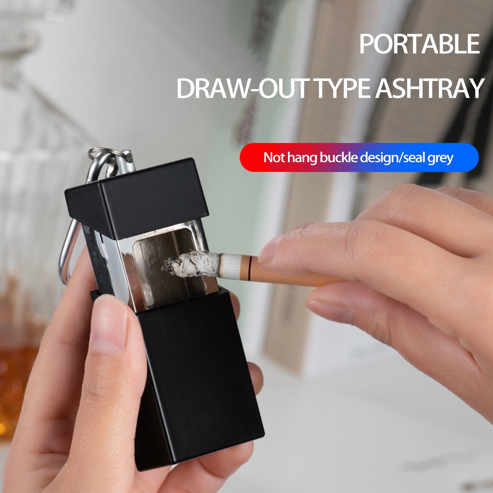 XINHUADSH Ashtray Good Seal Drawer Design Oblong Shape No Odor Spilling ...