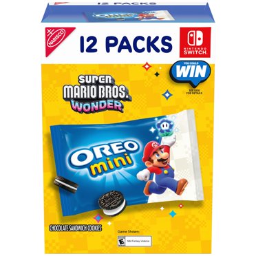 Oreo Mini Chocolate Sandwich Cookies Big Bag, 3 oz, Case of 12 ...