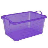 Life Story Purple Stackable Closet Storage Box Container, 55 Quart (24 ...