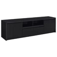 LHYY Sloat Black 2-door TV Stand Media Console - Walmart.com