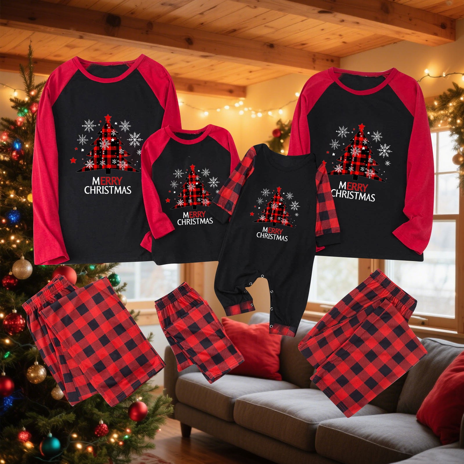 Click here for Erwazi Family Christmas Pajamas Matching Sets Pjs... prices