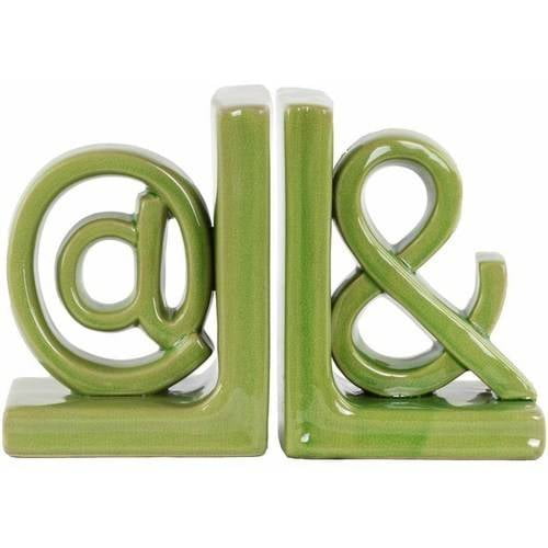 Urban Trends Collection: Ceramic Alphabet Bookend, Gloss Finish ...