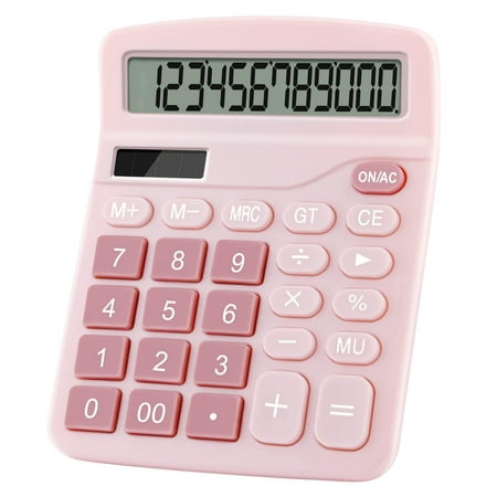 Dual Power Basic Desk Calculator (Pink) | Walmart Canada
