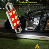 Alla Lighting 800 Lumens 6411 6418 LED Bulbs Extremely Super Bright ...