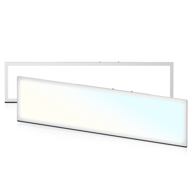 Mollie 2Pack 1x4 LED Flat Panel Light, 3 Color LED Panel Light Dimmable ...