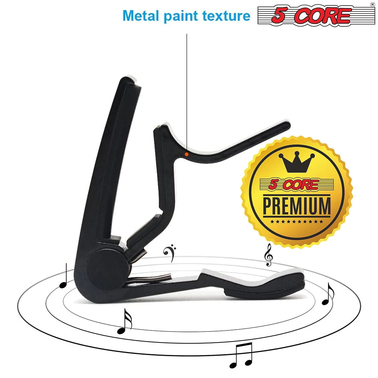 Buy 5 Core Guitar Capo Acoustic Clip Guitar String Instrument Clamp ...