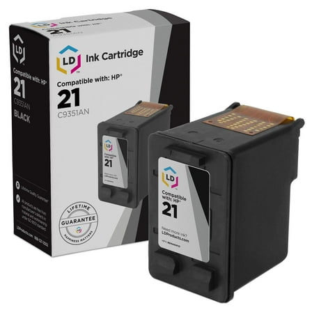 HP 21 Black Original Ink Cartridge (C9351AN) Single Pack - Ideal for ...