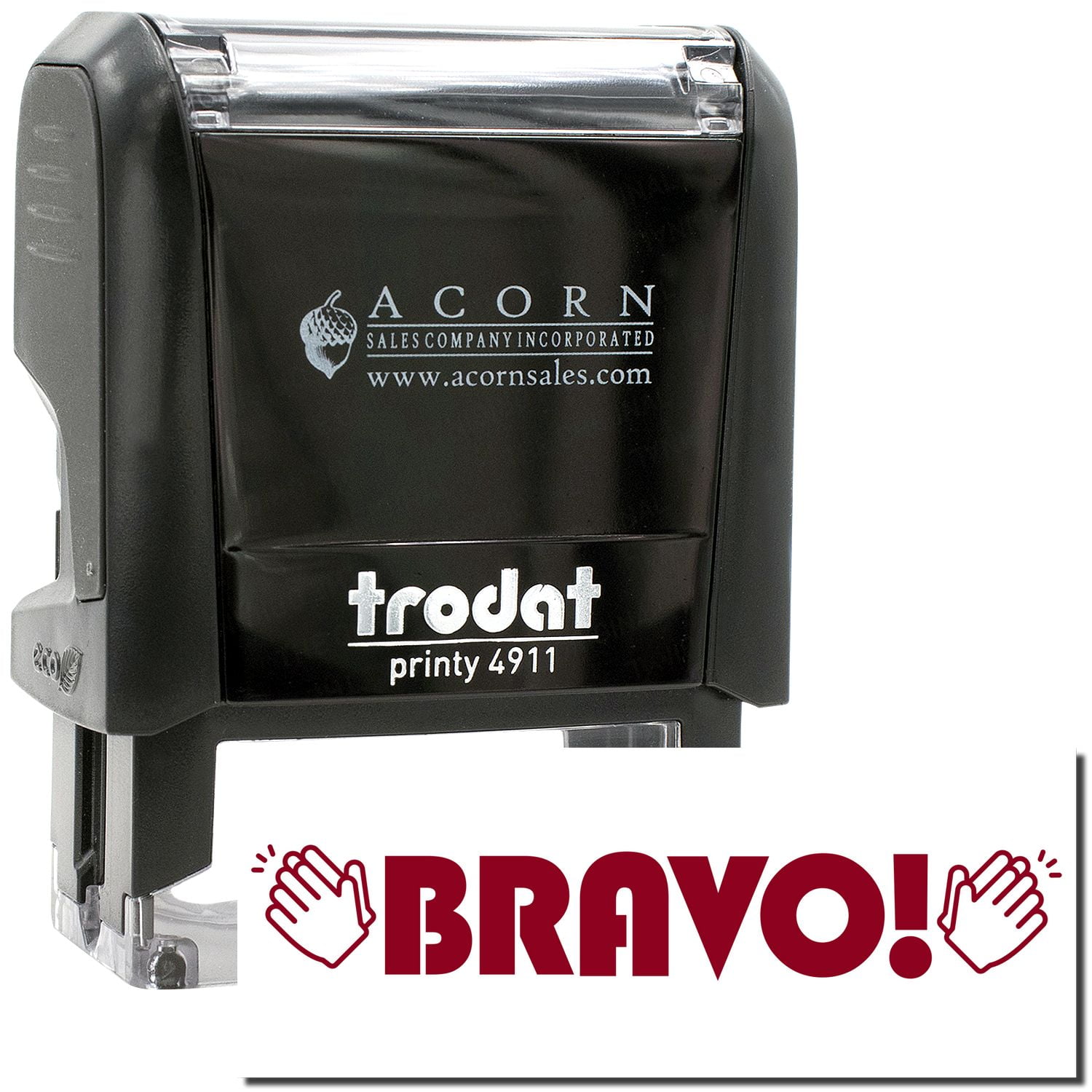 Self-Inking Bravo with Hands Stamp, Trodat Printy 4911, Press and Print ...