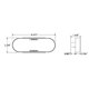 One Red 6 LED 6" Oval With Red Lens Stop Turn Tail Light Truck Trailer ...