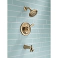Delta Lahara MonitorÂ® 17 Series Tub & Shower Trim in Champagne Bronze ...
