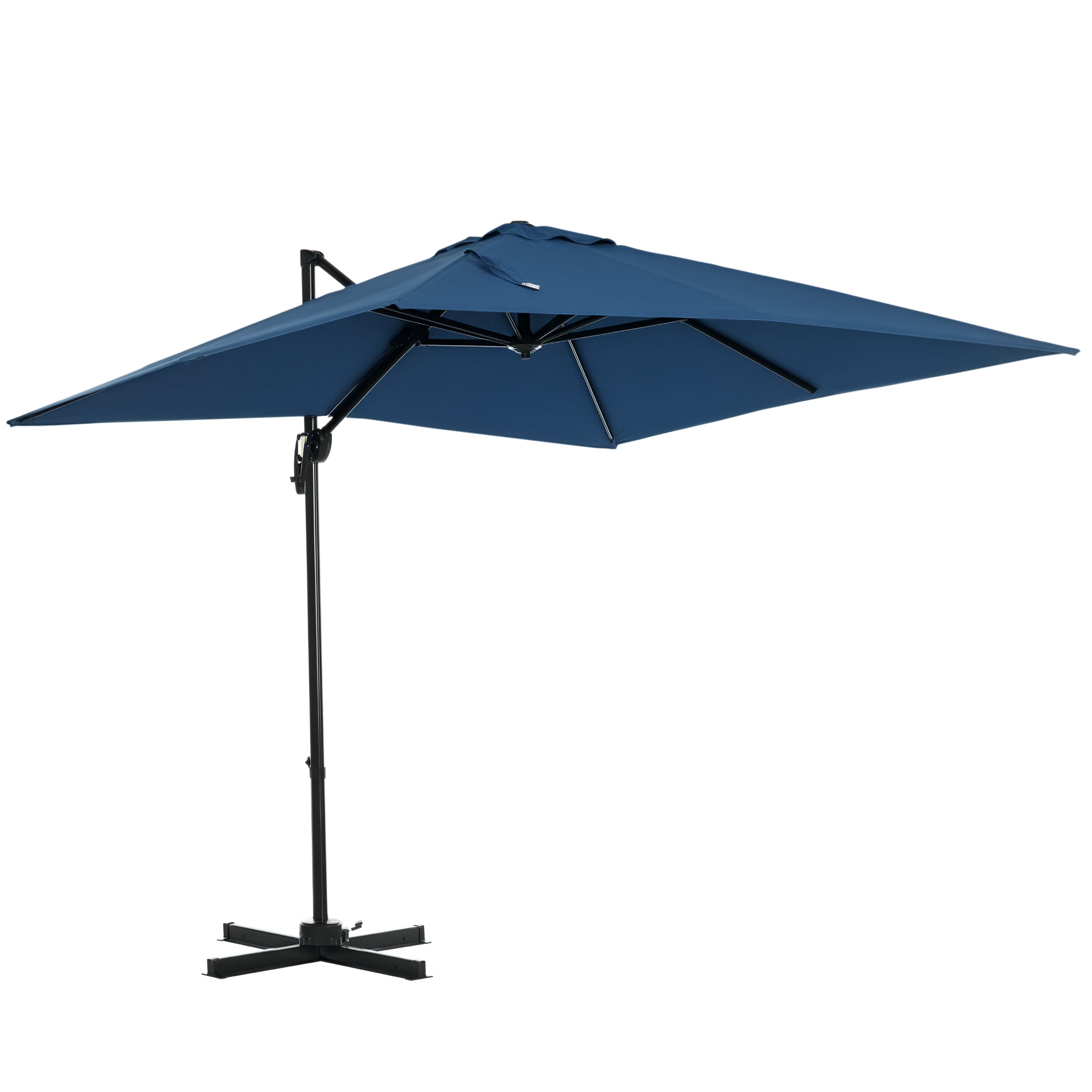 Click here for Outsunny 8x8 Square Patio Hanging Offset Umbrella... prices