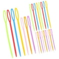 Eease 40 Colorful Plastic Sewing Needles for Kids Crafts - 7cm/9cm ...