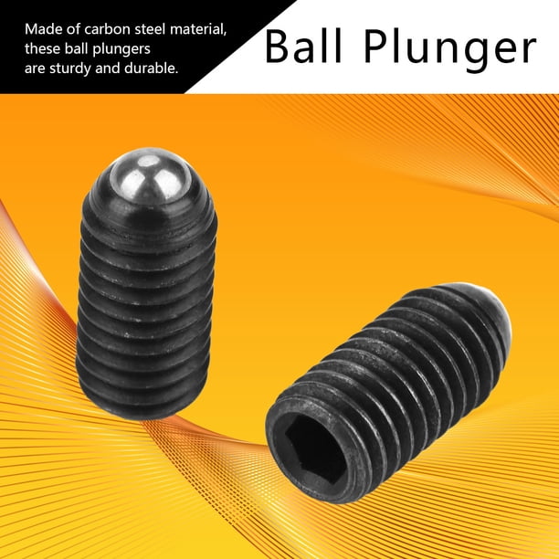 Ball Plunger Set, 10pcs M8 Screw Thread Hex Socket Carbon Steel Ball ...