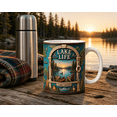 Lake Life Mug for Lake Lover, Rustic Cabin Coffee Cup for Boating ...