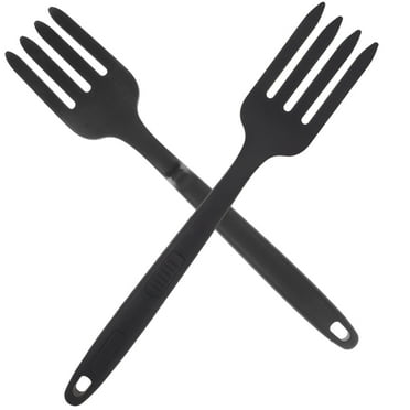 All Top Bargains 2 Pc Heat Resistant Nylon Fork for Turning & Serving ...