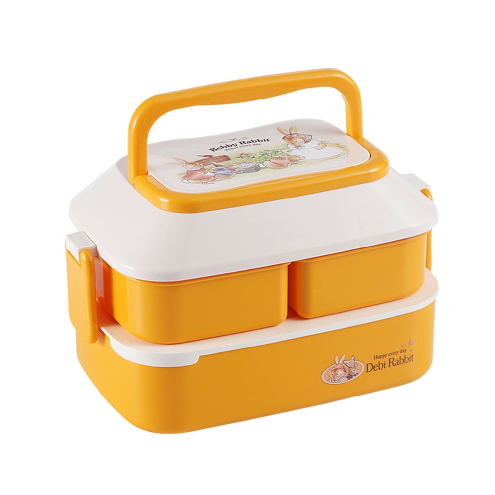 Food Containers with Lids 3 Compartments Microwave Safe Sealed Picnic ...
