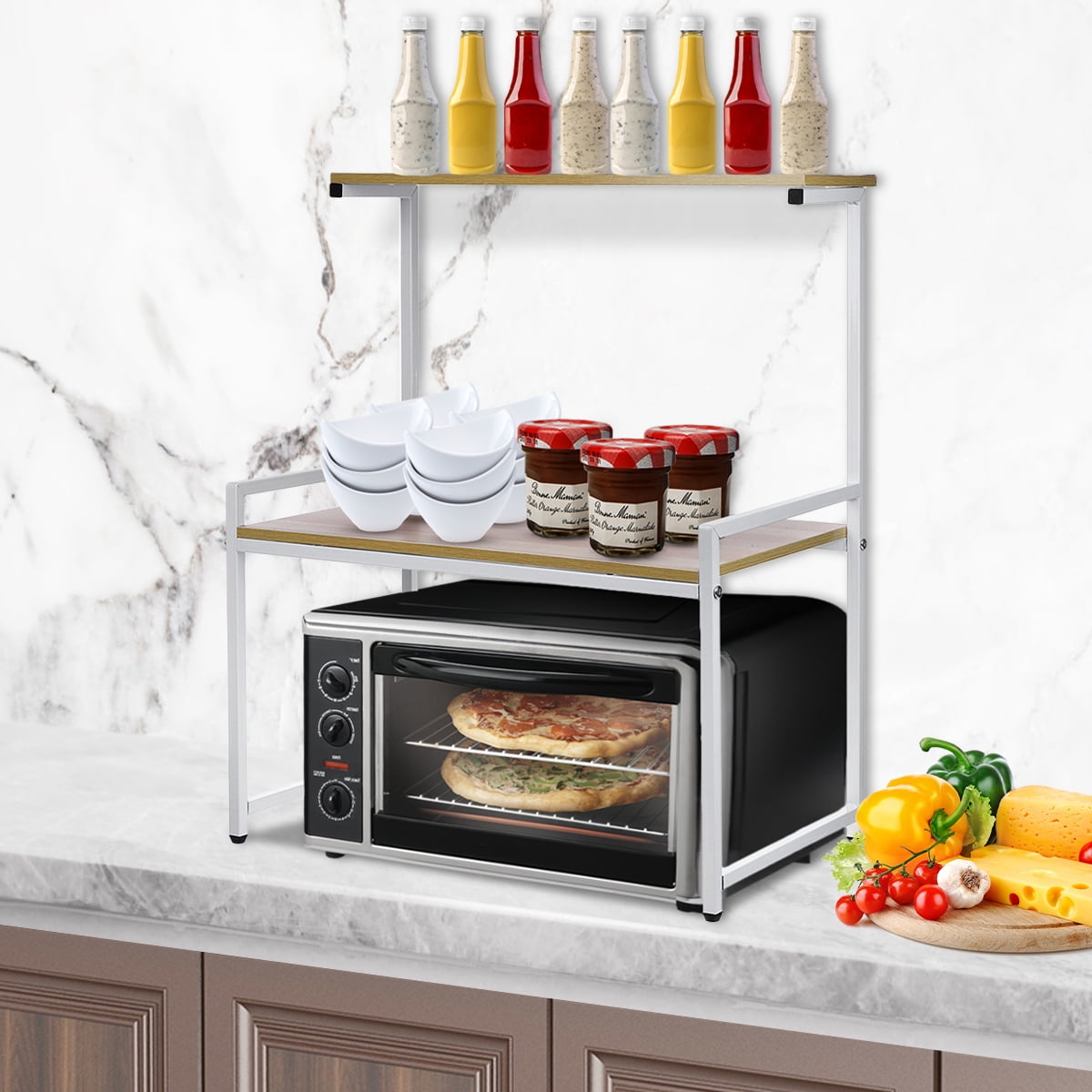 Microwave Oven Shelf , Microwave Oven Stand ,2 Tier Storage Rack ...