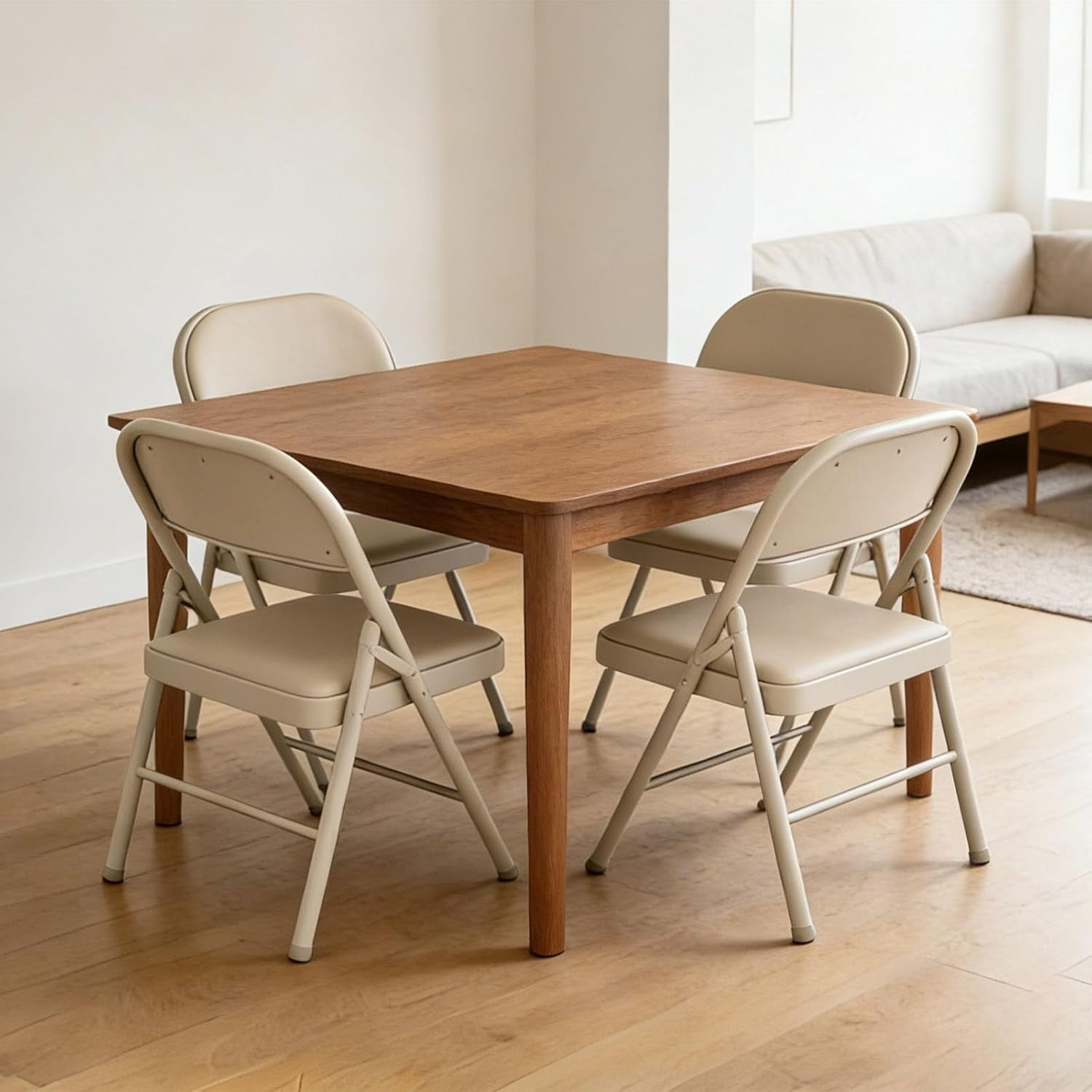 Click here for Ylgj & tidy Ylgj Metal Folding Chairs Set Of 4  Pu... prices