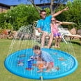 Splash Pad, 68" Inflatable Sprinkler Splash Play Mat,Outdoor Pad Water ...