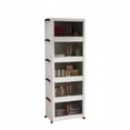 Howcool 3/4/5-Tier Stackable Storage Bins with Lid, Foldable Storage ...