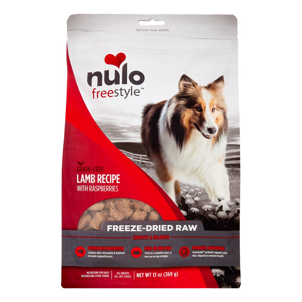 Nulo FreeStyle Grain-Free Lamb Freeze-Dried Dog Food, 13 Oz - Walmart ...