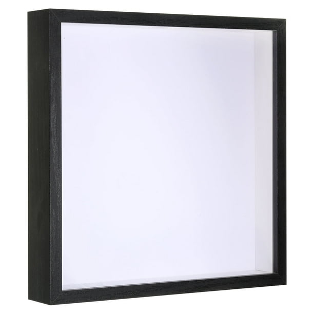 Uxcell 8x8 Shadow Box Frame Wooden Dried Flower Photo Frame Floating ...