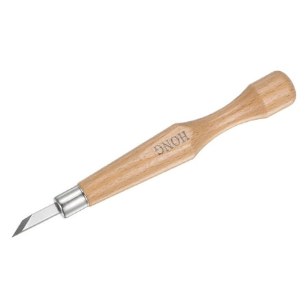 Uxcell 5.5mm 50# Carbon Steel Medium Diagonal Blade Wood Handle Craft ...