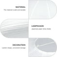 MLINS White Paper Lamp Shade Ceiling Decorative Unique Atmosphere ...