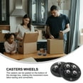 Self Adhesive Casters Storage Bin Case Stainless Steel Toy Wheels Heavy ...