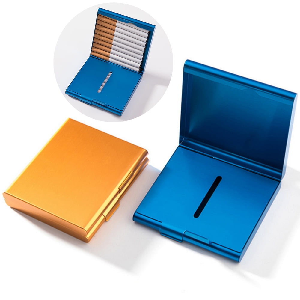 Dream Lifestyle Metal Double Layer Smoking Cigar Case 20 Cigarettes Box ...