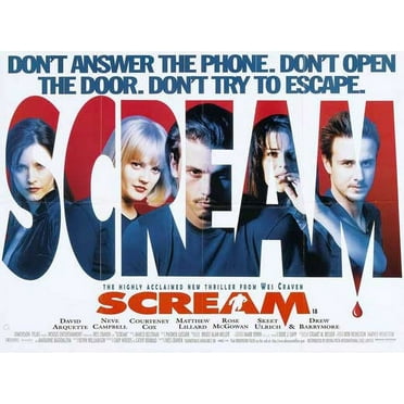 Scream Classic Horror Movie Poster, 11" x 17" Style A, Made in USA ...