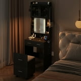 Ktaxon Makeup Vanity Table for Small Spaces, Vanity Table Set with ...