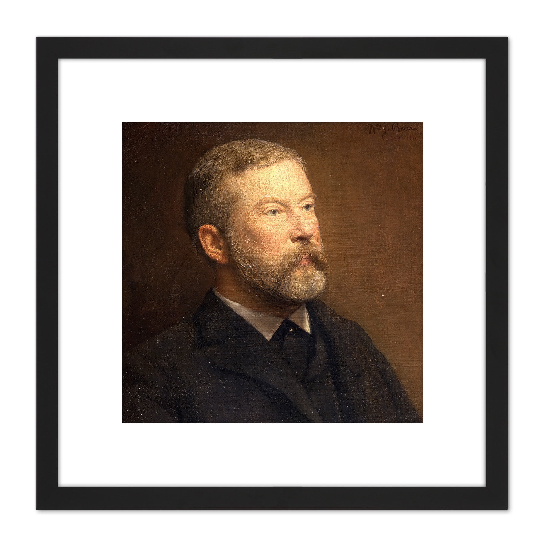 Baer Portrait Of Alfred Corning Clark Painting 8X8 Inch Square Wooden ...