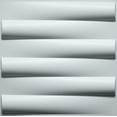 Dundee Deco 3D Wall Panels - Modern Stripes Paintable White PVC Wall ...