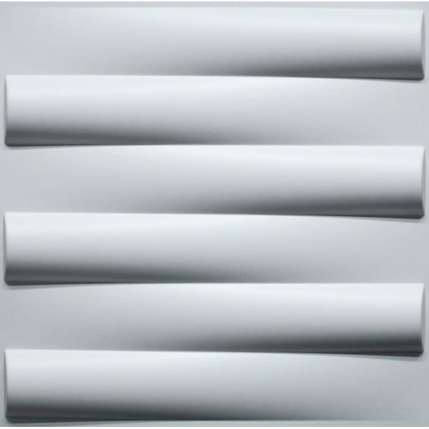 Dundee Deco 3D Wall Panels - Modern Stripes Paintable White PVC Wall ...