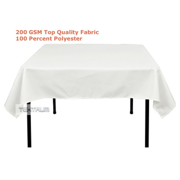TEKTRUM 54 X 54 INCH 54"X54" SQUARE POLYESTER TABLECLOTH - THICK/HEAVY ...