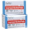 ForPro Premium Sterile Alcohol Prep Pads, 70% Isopropyl, 200 Medium 2 ...