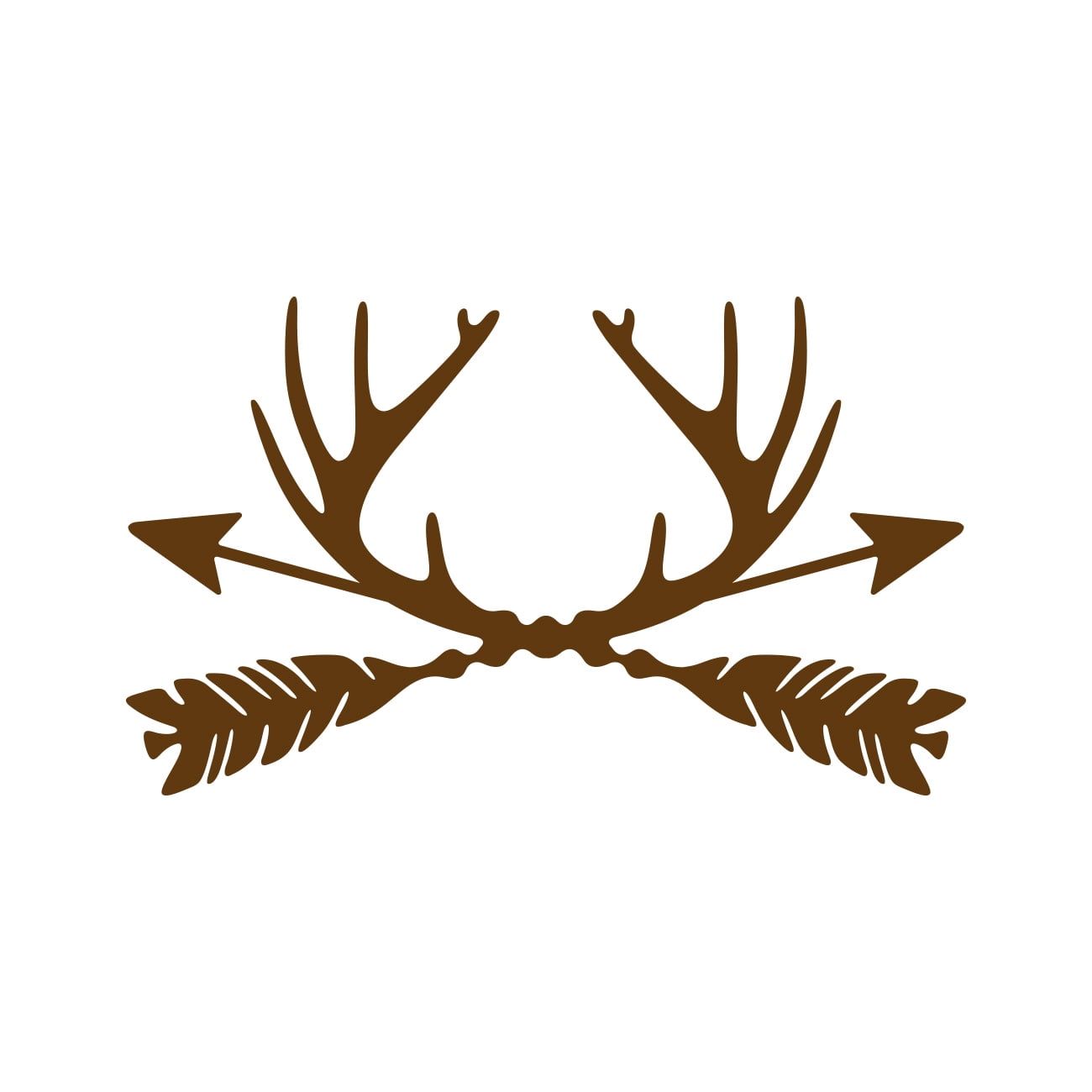 Antler Arrows Sticker Decal Die Cut - Self Adhesive Vinyl ...