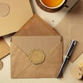 100Pcs with Love Wax Seal Stickers Retro Golden Self Adhesive Seal ...