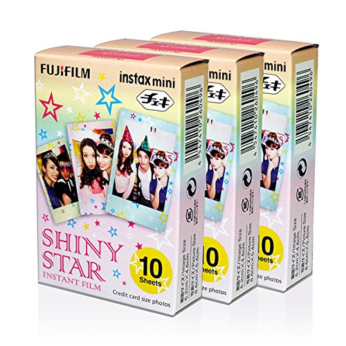 Fujifilm Instax Mini Shiny Star 30 Film for Fuji 7s 8 25 50s 90 300 ...